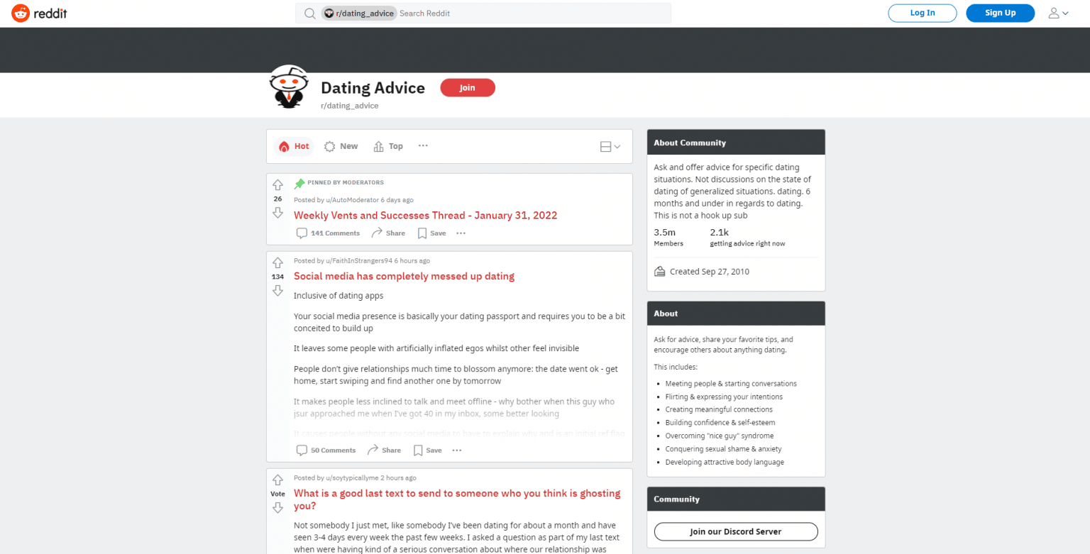 Best Dating Subreddits on Reddit 2024